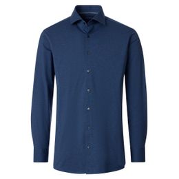 Businesshemd Venti "Venti Businesshemd Jerseyflex Print", Herren, Gr. 40, Normalgr&ouml;&szlig;en, blau, 89% Baumwolle, 11% Elasthan, bedruckt, comfort fit, Hemden