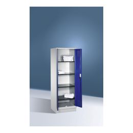 C+P W&auml;sche-Spind Evolo, H1800xB610xT500mm, Front Enzianblau, Korpus Lichtgrau (48222-20b) ; C + P M&ouml;belsysteme (48222-20b|S10099)