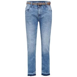 Gina Benotti Damen Straight-Jeans mit G&uuml;rtel
