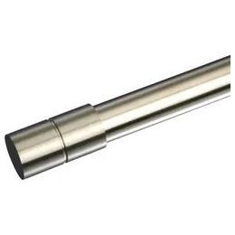 Gardinenstangen-Endst&uuml;ck Liedeco "Zylinder - Inox", silber (edelstahlfarben), B:2,4cm H:4,5cm L:4,5cm &Oslash;:2cm, Gardinenstangenendst&uuml;cke, Gardinenstangen-Endst&uuml;ck, 20 mm