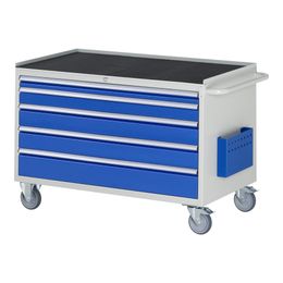 Rau Montagewagen XXL3.11, B1145xT650xH795mm, 5x Schublade-TA, MT-Top-25mm (05-XXL3.11A-MT.11)
