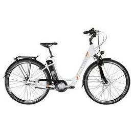 Z&uuml;ndapp E-Bike Z&Uuml;NDAPP "Z510" Gr. 48, wei&szlig; (orange, wei&szlig;), Elektrofahrr&auml;der, 48cm, 28 Zoll (71,12cm), Pedelec, Elektrofahrrad f&uuml;r Damen u. Herren