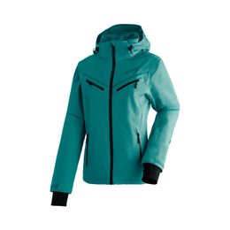 Skijacke Maier Sports "Lunada", Damen, Gr. 36, blau (t&uuml;rkis), 100% Polyester, Rundhals, Jacken Skijacke, Damen Winterjacke, wind- und wasserdicht, 4 RV-Taschen, Regular Fit
