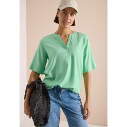 Schlupfbluse Cecil, Damen, Gr. L (42), juicy lime, Web, Obermaterial: 100% Viskose, figurumspielend h&uuml;ftbedeckend, V-Ausschnitt, Blusen Schlupfbluse, Elastischer Saum