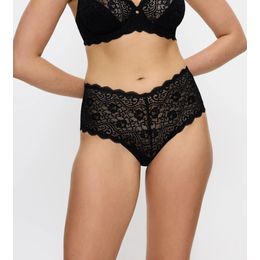 Slip Triumph "Amourette Maxi", Damen, Gr. 38, schwarz, Microfaser, Obermaterial: 83% Polyamid, 17% Elasthan, Unterhosen Slip, Stretch-Spitze