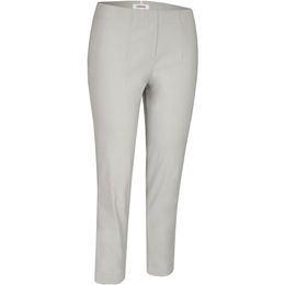 Stoffhose KjBRAND "Susie XS Ankle Bengaline", Damen, Gr. 42 (21), K-Gr, silber (silberfarben, grau), Web, Obermaterial: 80% Viskose, 17% Polyamid, 3% Elasthan, skinny fit kn&ouml;chellang, Hosen Stoffhose, Sommerhose mit Schlupfbund