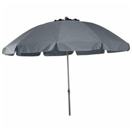 siena GARDEN Tropico Mittelstockschirm anthrazit/grau &Oslash; 200cm Terrassenschirm