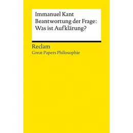 Beantwortung der Frage: Was ist Aufkl&auml;rung?