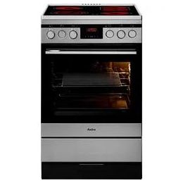 Amica Elektro-Standherd "SHC 11587 E", Energieeffizienz: A (A+++-D), silber (edelstahlfarben), Herdsets, Komfortables Kochen und Backen mit bequemer Handhabung