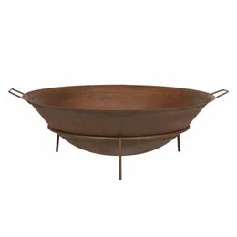 siena GARDEN Feuerschale Rusty &Oslash; 61 cm Gusseisen rostbraun, mit Griffen