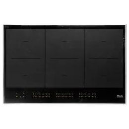 Miele Flex-Induktions-Kochfeld "KM 7575 FR", schwarz, B:80,6cm H:5,2cm T:52,6cm, Kochfelder, Mit 6 Kochzonen inkl. 3 leistungsstarken PowerFlex-Kochbereichen