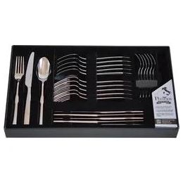 Pinti Inox Besteck-Set PINTINOX "Iris", silber (edelstahlfarben), 24 Stk., Edelstahl 18/10, Essbesteck-Sets, sp&uuml;lmaschinengeeignet