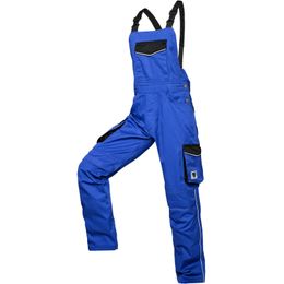 Latzhose SHIELD Protect "Protect Bicolor Latzhose", Gr. 48, EURO, blau (kornblau, schwarz), Obermaterial: 65% Polyester PES. 35% Baumwolle CO., Hosen
