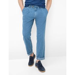 Eurex By Brax Herren Chino Style LUIS BLEACHED, denim hellblau, Gr. 25