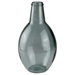 Bodenvase AM Design, transparent, B:20cm H:38cm T:20cm, Glas, Vasen, mundgelasen, H&ouml;he 38 cm
