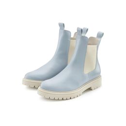 ELBSAND Stiefelette 'Schlupfstiefel, Bikerboots, Sommerstiefelette, Lederstiefelette' blau Gr. 38 f&uuml;r Damen