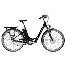 Z&uuml;ndapp E-Bike Z&Uuml;NDAPP "Z510" Gr. 48, wei&szlig; (schwarz, t&uuml;rkis), Elektrofahrr&auml;der, 48cm, 28 Zoll (71,12cm), Pedelec, Elektrofahrrad f&uuml;r Damen u. Herren