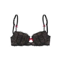 Lascana Push-up-BH schwarz Gr. 70C. Mit Herausnehmbaren Kissen und mit B&uuml;gel