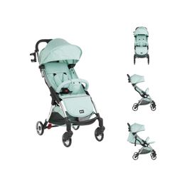 Kikkaboo Kinderwagen Buggy Cloe bis 22 kg Aluminiumrahmen faltbar Getr&auml;nkehalter gr&uuml;n