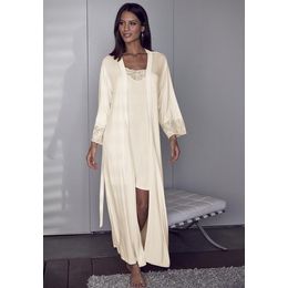 Lascana Kimono beige Gr. 36/38 f&uuml;r Damen. Nachhaltig.
