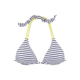 Venice Beach Triangel-Bikini-Top 'Camie' mehrfarbig Gr. 34 Cup A/B. Mit Flechtdetails. Ohne B&uuml;gel. Nachhaltig.