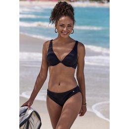 Lascana B&uuml;gel-Bikini-Top 'Fay' schwarz Gr. 38 Cup C. Mit B&uuml;gel. Nachhaltig.