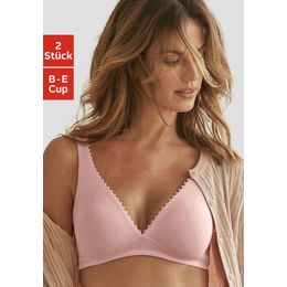 Petite Fleur Bralette-BH pink Gr. 70C. Ohne B&uuml;gel. Nachhaltig.