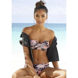 Buffalo Set: B&uuml;gel-Bandeau-Bikini 'Branda' mehrfarbig Gr. 36 Cup A. Mit Seitlichen St&auml;bchen Und Mit B&uuml;gel. Nachhaltig.