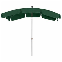siena GARDEN Tropico Mittelstockschirm anthrazit/gr&uuml;n 210x140cm Gestell Stahl anthr