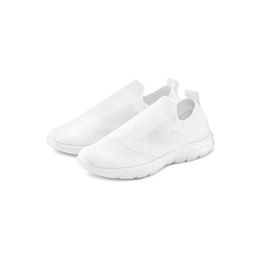 Lascana Sneaker 'Slip-On-Sneaker,' wei&szlig; Gr. 37 f&uuml;r Damen