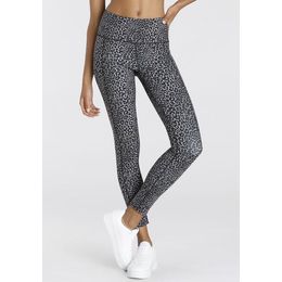 active by Lascana LASCANA ACTIVE Funktionsleggings leo Gr. S (36/38) f&uuml;r Damen. Mit Allover-Druck. Figurbetont
