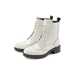 Lascana Schn&uuml;rboots wei&szlig; Gr. 37 f&uuml;r Damen. Nachhaltig.