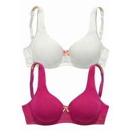 Nuance T-Shirt-BH pink Gr. 75C. Mit B&uuml;gel. Nachhaltig.