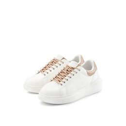 Lascana Sneaker 'Freizeitschuhe, Halbschuhe, Slip-On-Sneaker, Metallicdetails,' wei&szlig; Gr. 36 f&uuml;r Damen