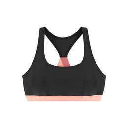 active by Lascana LASCANA ACTIVE Bustier-Bikini-Top 'Janni' schwarz Gr. 34 Cup A/B. Mit Logodruck. Ohne B&uuml;gel. Nachhaltig.