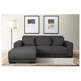 Ecksofa Home Affaire "BORNHOLM L-Form, B: 234 cm - OTTO. Verl&auml;ssliche Qualit&auml;t.", grau (anthrazit), B:234cm H:85cm T:162cm, 100% Polyester, Sofas, Ecksofa, Recamiere links oder rechts bestellbar, Wellenfederung, inkl. 2 Kissen