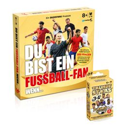 Gomazing Fu&szlig;ball Spiele Set Quizspiel und Trumpfstars Kartenspiel