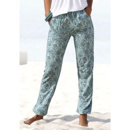 Vivance Jerseyhose 'aus bequemer Viskose' mehrfarbig Gr. 34 f&uuml;r Damen. Mit Allover-Druck. Figurumspielend. Nachhaltig.
