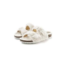 Vivance Dreams Pantolette 'Hausschuh, Pantoffel,' beige Gr. 40 f&uuml;r Damen. Mit Fellimitat