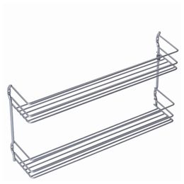 Metaltex Gew&uuml;rzregal "Pepito" 2 Etagen 36 x 8 x 19 cm, f&uuml;r Schrankt&uuml;r