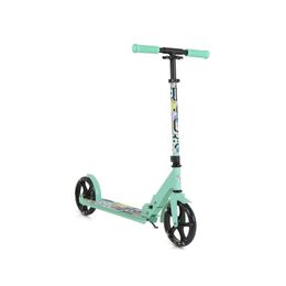 Byox Kinderroller Monster klappbar PU-R&auml;der LED ABEC-7 St&auml;nder bis 100 kg gr&uuml;n