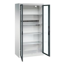 C+P Akkuladeschrank Acurado, 1950x930x500mm, 7035/7016 ; C + P M&ouml;belsysteme (8921-055E1|S10062)