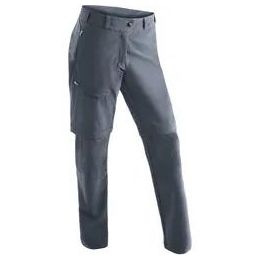 Funktionshose Maier Sports "Latit Zip W", Damen, Gr. 38, Normalgr&ouml;&szlig;en, grau, 88% Polyester (Recycelt), 12% Elasthan, Hosen Funktionshose, Damen Wanderhose, zipp-off Outdoor-Hose, 4 Taschen, Regular Fit