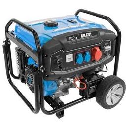 G&uuml;de Stromerzeuger G&Uuml;DE "GSE 6701", blau, B:70cm H:65cm T:104cm, Stromerzeuger, 2 x Schuko 230 V/50 Hz, 1 x Schuko 400V/50Hz