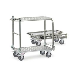 Fetra Klappwagen KW 5 Alu, Tragkraft 200kg, TPE-Reifen, 2 klappbare B&uuml;gel, klappbare Tischplattform (1180)