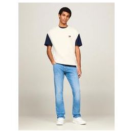 Tommy Hilfiger Slim-fit-Jeans TOMMY JEANS "Scanton Slim", Herren, Gr. 31, L&auml;nge 32, blau (denim medium 1a4), Denim/Jeans, Obermaterial: 95% Baumwolle, 4% Elastomultiester, 1% Elasthan, slim fit, Jeans Slim-fit-Jeans, mit mittlerer Leibh&ouml;he, 5-Pocket-Design