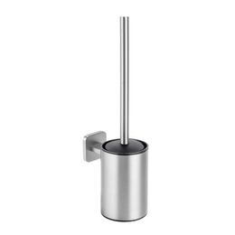 Wenko Wc-B&uuml;rstengarnitur Porto Matt, Schwarz, Metall, 9x13.5x37 cm, Badezimmer, WC Ausstattung, WC B&uuml;rstengarnituren