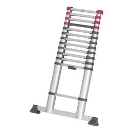 Hailo FlexLine T80 Alu-Sicherheits-Teleskopleiter 13 Sprossen | H&ouml;henverstellbar, 7113-131 (7113131)