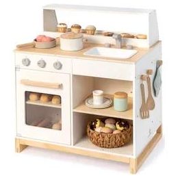Spielk&uuml;che Musterkind "Prunus, wei&szlig;/natur", wei&szlig; (wei&szlig;, natur), Spielk&uuml;chen, KinderB:62cm H:67cm T:46cm, Holz, B:62cm H:67cm T:46cm