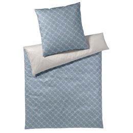 JOOP! Wendebettw&auml;sche, Hellblau, Textil, Graphik, 135x200 cm, Oeko-Tex&reg; Standard 100, pflegeleicht, schadstoffgepr&uuml;ft, weiche und anschmiegsame Oberfl&auml;che, edel gl&auml;nzend, dicht gewebtes Garn, Schlaftextilien, Bettw&auml;sche, Bettw&auml;sche, Satin-Bettw&auml;sche